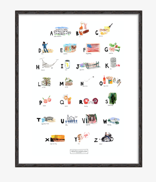 South Carolina ABC Print Limited Edition – The Letters NYC